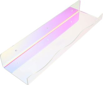 BESPORTBLE Bunte Schwebende Acryl Wandregale für Mädchenzimmer Nagellack und Make Up Aufbewahrung Mehrstufiges Transparentes Display Farbenfrohe Wanddeko