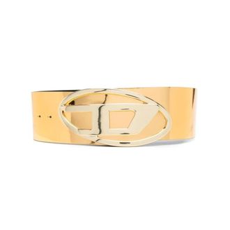 Diesel Ceinture Oval D Logo B-1Dr 80 - Femme - Accessoires - Jaune - Taille: 70 CM