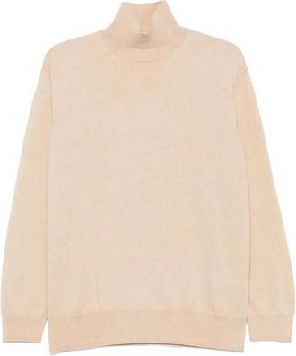 Malo Pull Col Roul&eacute; - Beige