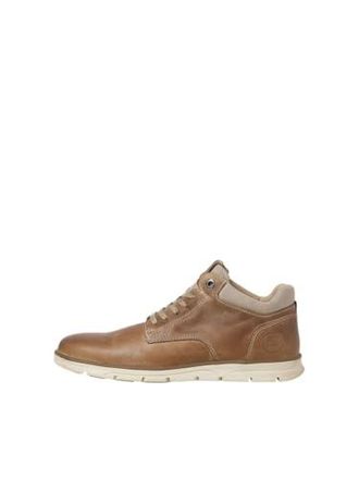 Jack & Jones Homme Jfwglendale Bottes en Cuir Bottines à Lacets, Marron, 41 EU