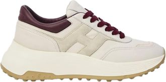 Hogan Low-Top Sneaker - Sneakers Biancobordaux - Gr. 38,5 (EU) - in Weiß - für Damen
