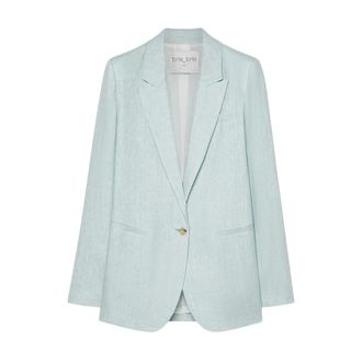 Forte_Forte Femme, Vestes, Bleu, Taille: 42 FR Veste Chic en Lin