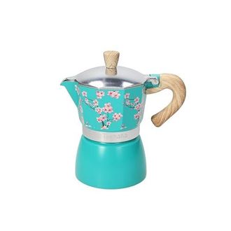 Tognana Japan Collection, Cafeti&egrave;re 6 Tasses, Aluminium, Vert dEau