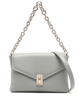Furla sac porté épaule en cuir - Vert