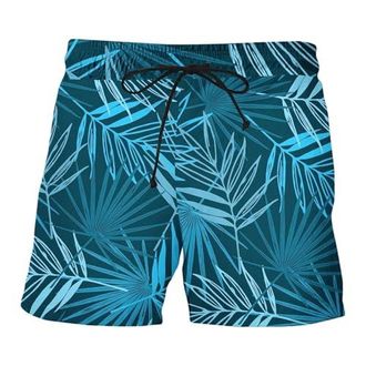 Generic Short d&eacute;t&eacute; pour homme d&eacute;contract&eacute; confortable et ample imprim&eacute; &agrave; manches courtes pour homme Pantalon de vacances respirant, bleu ciel, XXL