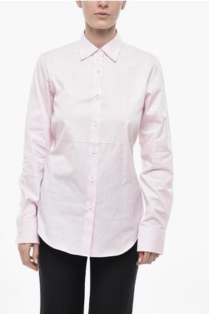 Prada Poplin Blouse with Satin Back size 44