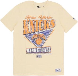 New Era Nba Ce Tee Neykni Original Team Colors - - Tops - Herren - Beige - L