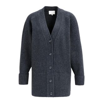 YaYa Yaya - Gilet en maille acrylique c&ocirc;tel&eacute;e - Femme - Pulls - Noir - Taille: 36 FR
