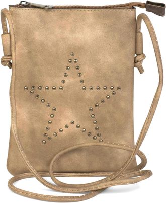 styleBREAKER Umh&auml;ngetasche Mini Umh&auml;ngetasche mit Nieten Stern