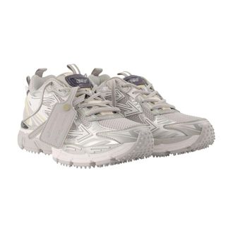Off-white Mens Be Right Back Sneakers - Off White Synthetic Silver Shoes