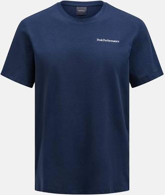 Peak Performance Herren Shirt M Explore Logo Tee-BLUE SHADOW
