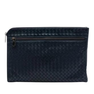 Bottega Veneta Pre-owned Gewebte Nappa Clutch - - Pre-owned - Damen - Blau - ONE SIZE