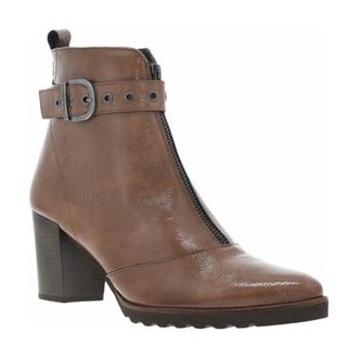 Dorking Boots Femme en Cuir Taupe et &agrave; Zip - Taille 40