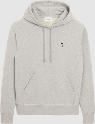 Ami Sweatshirt Contrasted Ami De Coeur Gris Cendre Chine