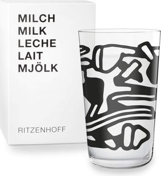 Ritzenhoff Milchglas, Schwarz, 7.8 cm