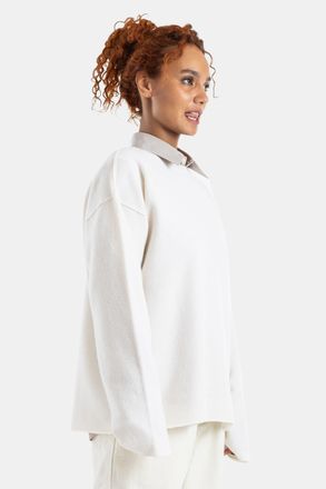 Sofie D'Hoore Crewneck Wool-Blend Sweater - White