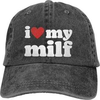 Generic Casquette de baseball lav&eacute;e pour homme avec inscription &laquo; I Love Trucker &raquo; - Casquette de golf pour papa - Cadeau id&eacute;al