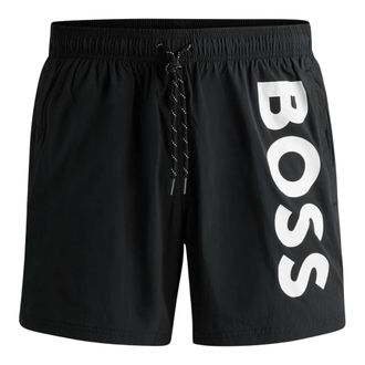 HUGO BOSS Verstellbare Badeshorts - - Swimwear - Herren - Schwarzk - L