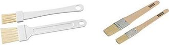 Fackelmann Zenker 42925 Backpinsel-Set 25/35 mm, Patisserie & Kaiser Classic Backpinsel-Set 2-teilig, Backpinsel, flexible Naturborsten, sichere Borsten-Metallfi