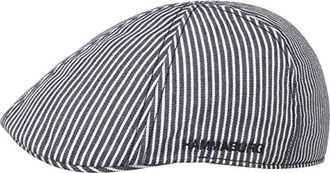 Hammaburg Casquette Stripes Cotton Femme/Homme - en Coton Gavroche avec Visiere Automne Ete Printemps Hiver Printemps-ete - XL (60-61 cm) Bleu Fonce