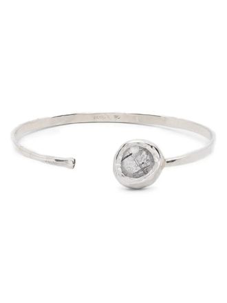 Rosa Maria bracelet en argent sterling serti de quartz noir