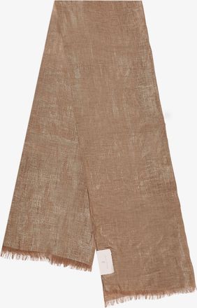 Brunello Cucinelli Lurex linen scarf - BRUNELLO CUCINELLI - gender_Woman