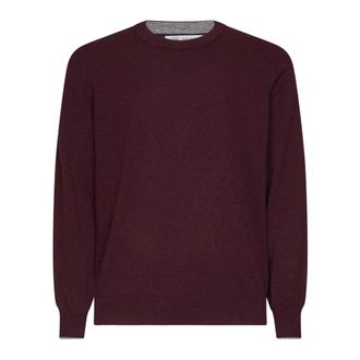 Brunello Cucinelli Kaschmir-Rundhals-Pullover - - Knitwear - Herren - Braun - M