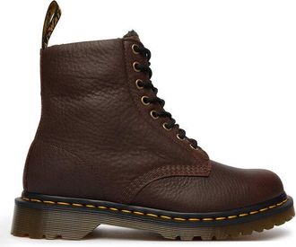 Dr. Martens Schn&uuml;rstiefeletten 1460 Fleece Lined Grizzly DM31873201 Braun