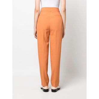 Rodebjer Tailored Wool-Blend Trousers - Brown