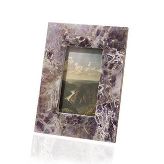 Belssia Bilderrahmen, Stein, Amethyst, 17 x 3 x 22 cm