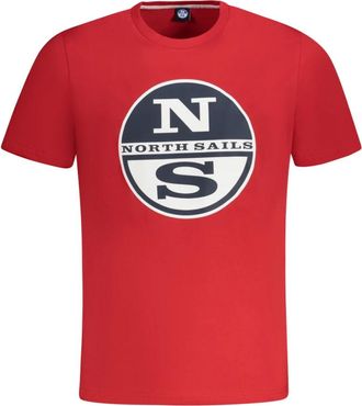 North Sails Homme, Tops, Rouge, Taille: 3XL Short Sleeve T-Shirt