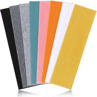 Dreshow Haarband Damen Sport D&uuml;nn Stirnband Damen Baumwolle Haarb&auml;nder Elastisch Headband Antirutsch Haarband Yoga Laufen 8 St&uuml;ck