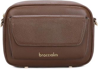Braccialini Femme, Sacs, Brun, Taille: ONE Size Jinny Leather