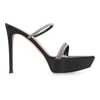 Gianvito Rossi Leather Mules - - Shoes - Damen - Schwarzk - 36 EU