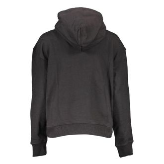 Calvin Klein Logo-Embroidered Cotton Hoodie - Black