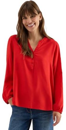 Cecil 3412180 Tunique de Couleur Unie, Rouge Fiery, XXL Femmes