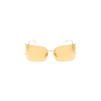Dolce & Gabbana Femme, Accessoires, Jaune, Taille: ONE Size Lunettes de soleil rectangulaires