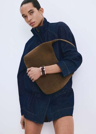 Mango Bracelet rigide volume or - Femme - Taille unique - MANGO