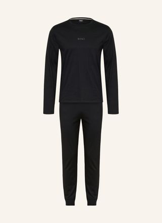HUGO BOSS Schlafanzug Xmas schwarz
