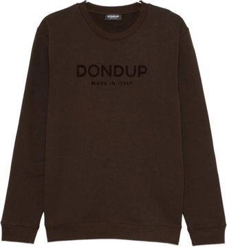 Dondup Homme, Sweatshirts et sweats &agrave; capuche, Brun, Taille: 2XL SweaT-shirt ras du cou Regular