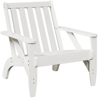 vidaXL Vidaxl - Adirondack-Gartenstuhl Wei&szlig; 75x77x77 cm Massivholz Kiefer