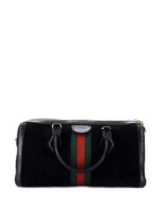 Gucci Ophidia Boston Bag Suede Medium satchel - Noir