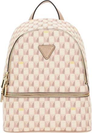 Guess Femme, Sacs, Rose, Taille: ONE Size Follie Jet Set Logo Mini Backpack