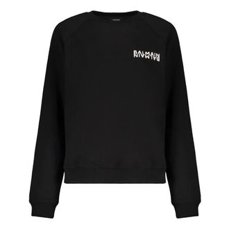 Balmain Kapuzenpullover mit Logo - - Sweatshirts & Hoodies - Damen - Schwarzk - XL