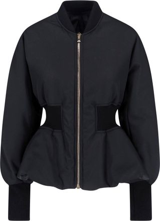 Alaia Peplum Bomber Jacket