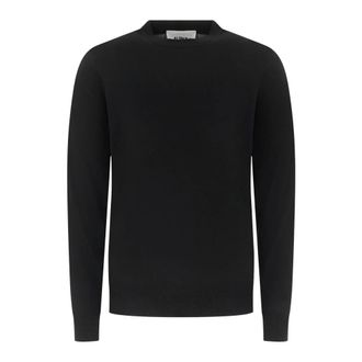 Alpha Studio Au7020C 1002 Rundhals Strickware - - Knitwear - Herren - Schwarzk - L