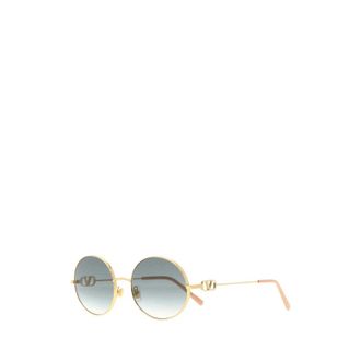 Valentino Garavani VLogo Signature Sonnenbrille im runden Design - - Accessories - Damen - Gelb - ONE SIZE