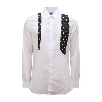 Moschino Camicia Couture Baumwollhemd - - Shirts - Herren - Wei&szlig; - M