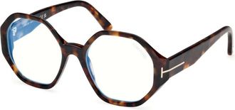 Tom Ford Femme, Accessoires, Brun, Taille: 53 MM Lunettes de Mode en Bleu