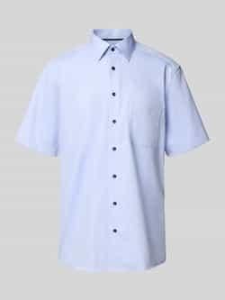 Eterna Modern Fit Kurzarmhemd mit Knopfleiste